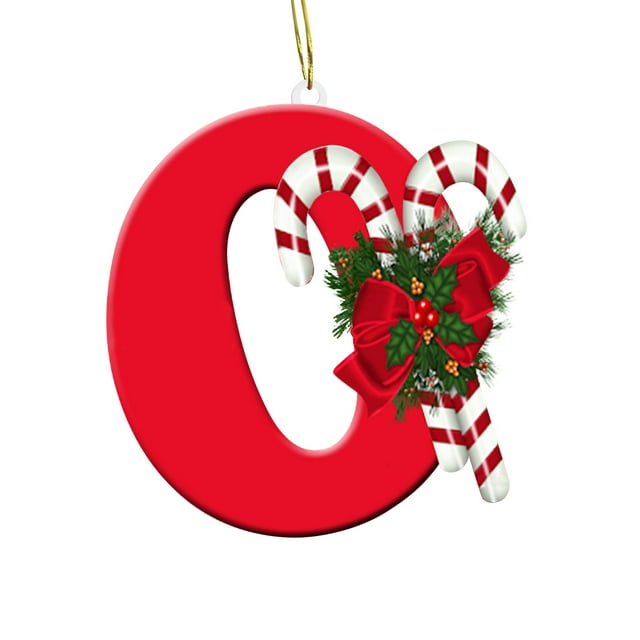 26 Letter Christmas Tree Hanging Pendant,Christmas Letters Ornaments A ...