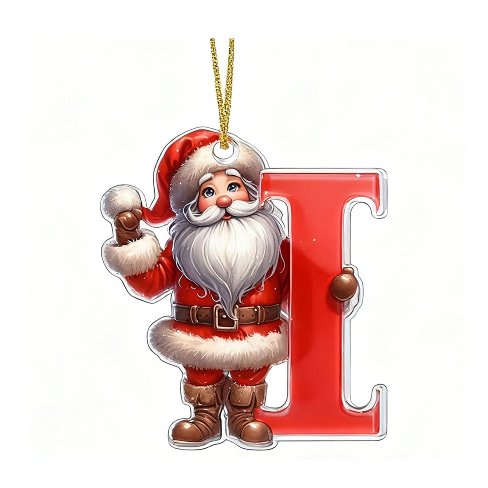 26 Letter Christmas Tree Hanging Pendant, Christmas Letters Ornaments A ...