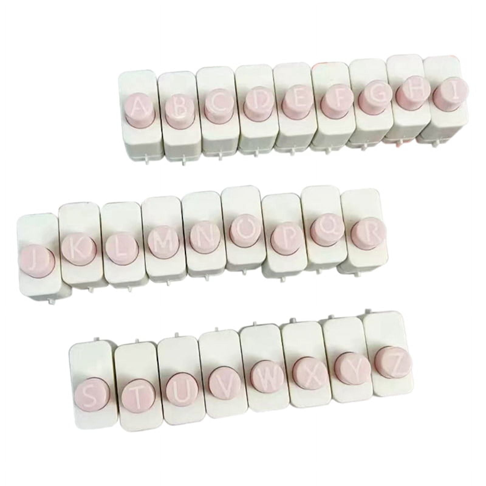 26-Letter Embossing Machine Tool Bit, DIY Hand-Book, Letter Punching ...