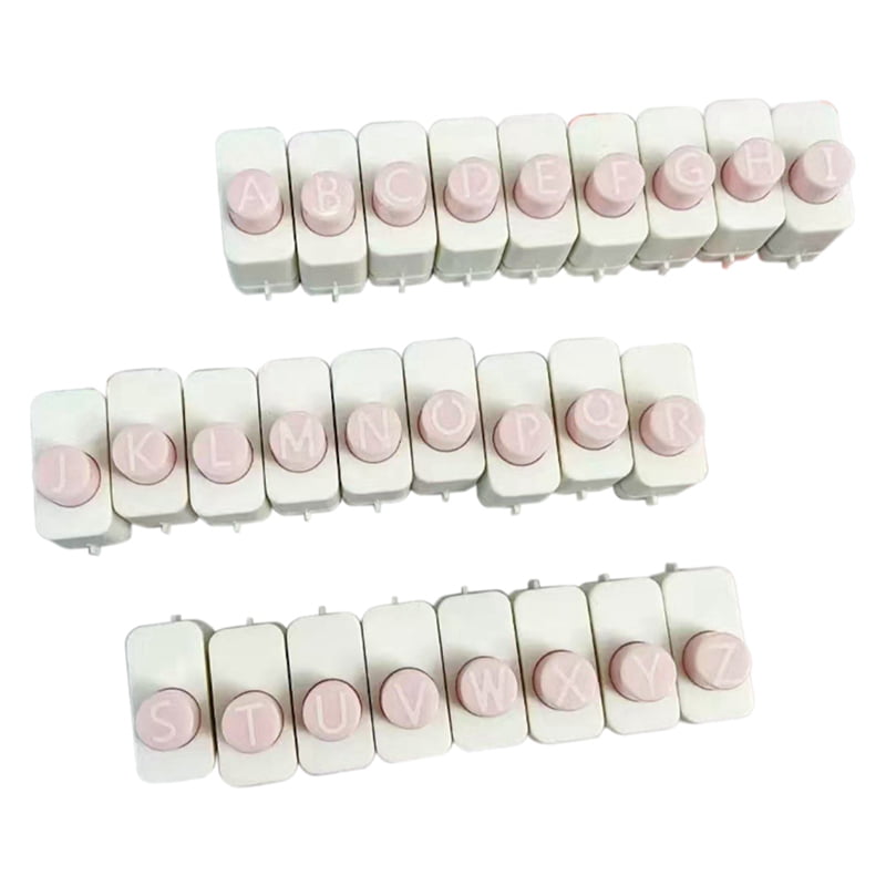 26-Letter Embossing Machine Tool Bit, DIY Hand-Book, Letter Punching ...