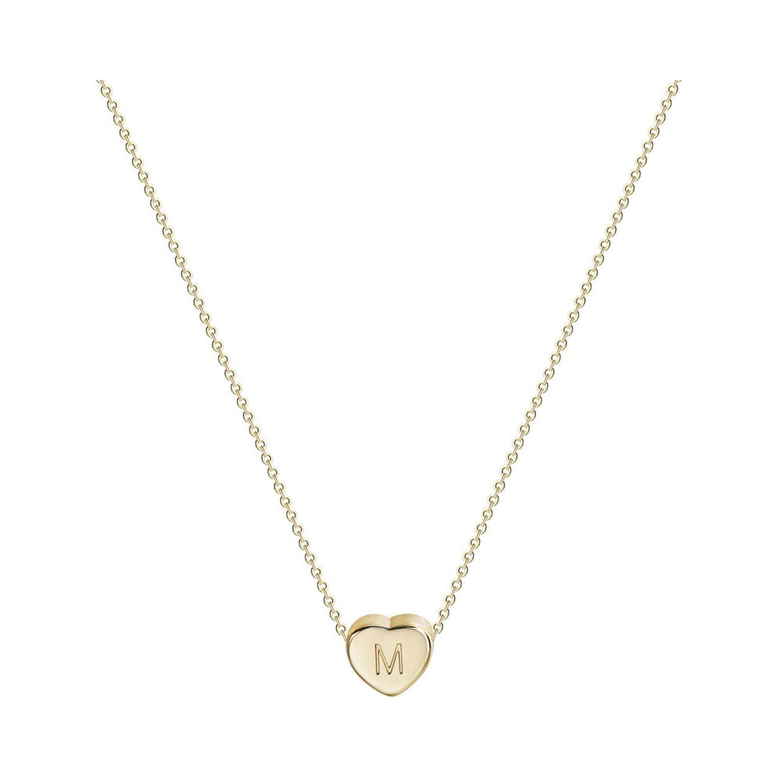 26 Letter Name Chain Pendant Necklace,Stainless Steel Jewelry ...