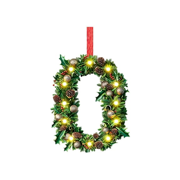 26 Letter Ornaments Christmas Tree,2025 Initial A to Z New Christmas ...