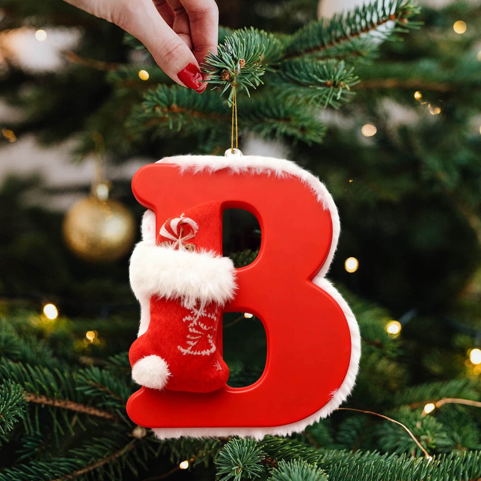 26 Letter Ornaments Christmas Tree Decoration 2025, Personalized ...
