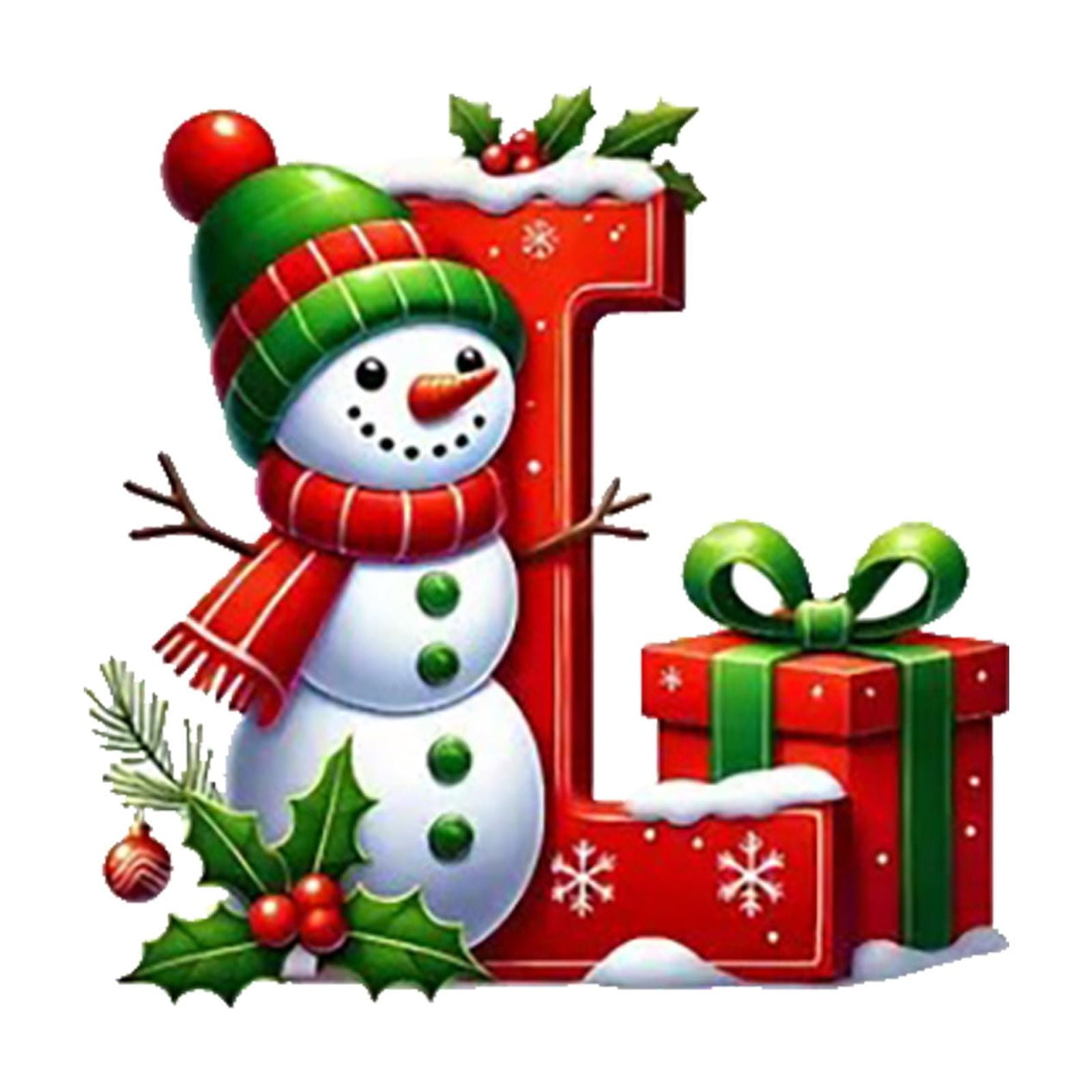 26 Letter Ornaments for Christmas Tree Decorations 2025 DIY A-Z Letter ...