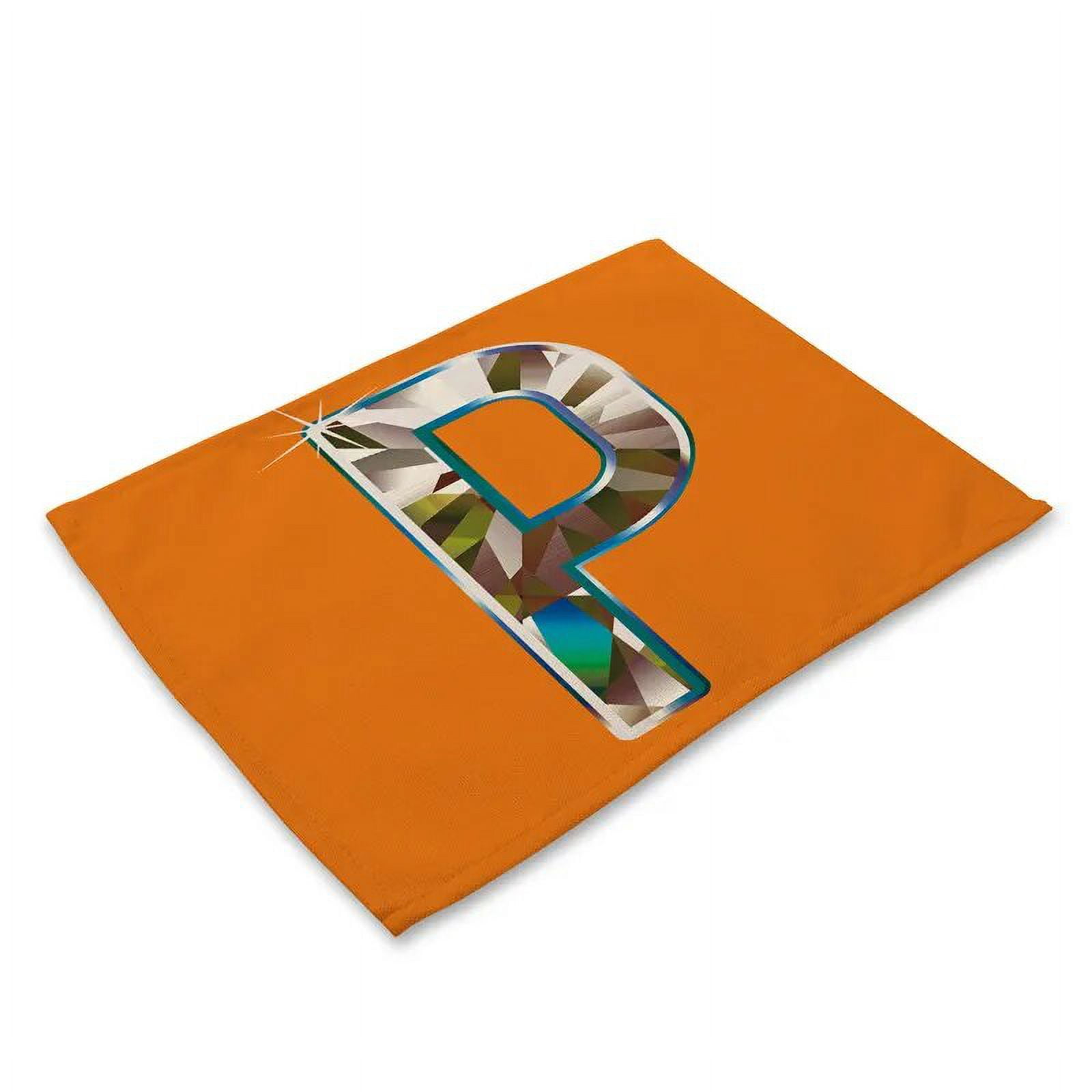 26 Letter Pattern Placemat Dining Table Mat Colorful Alphabet Tea ...