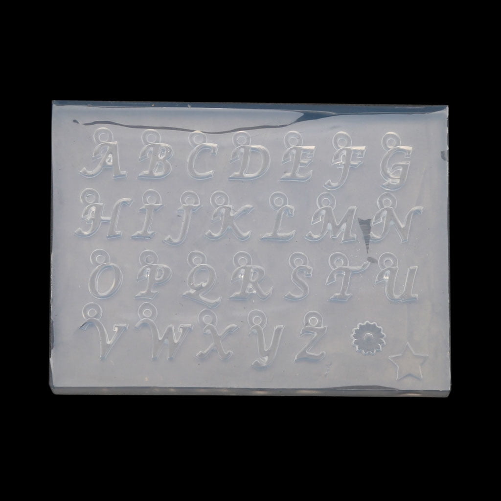 26 Letter Resin Molds Small Silicone Epoxy Casting Mold for DIY ...