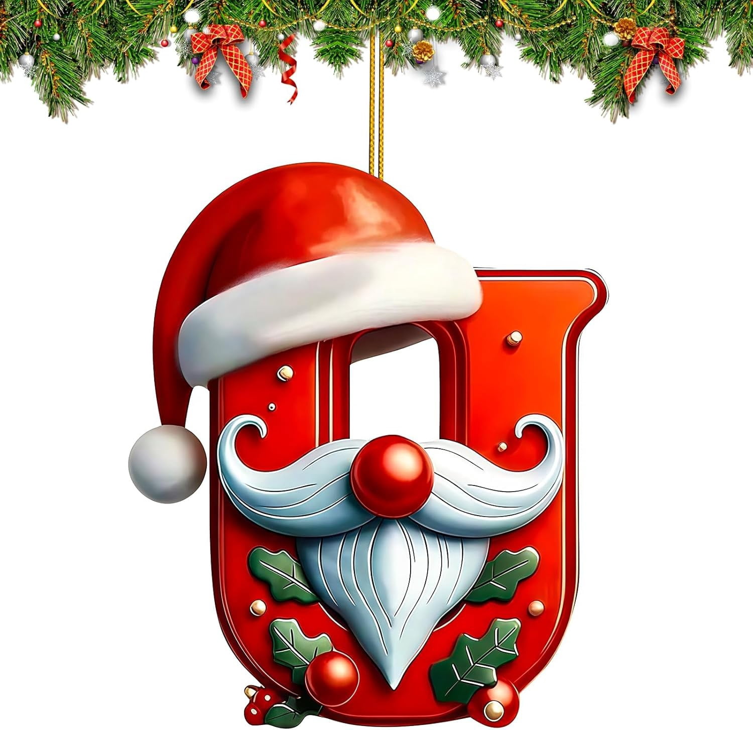 26 Letter Santa Claus Ornaments for Christmas Tree Decoration,Christmas ...