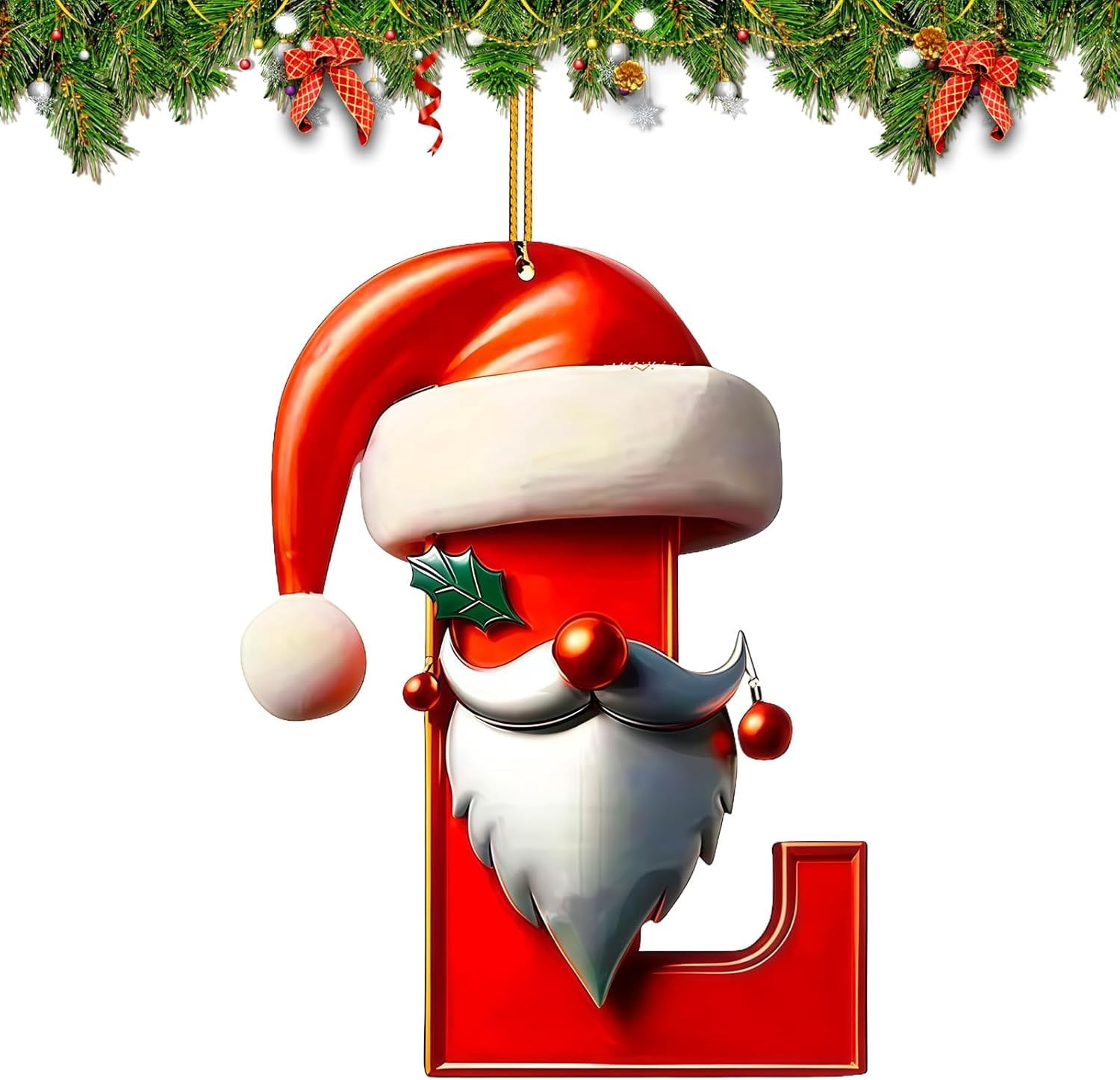 26 Letter Santa Claus Ornaments for Christmas Tree Decoration,Christmas ...