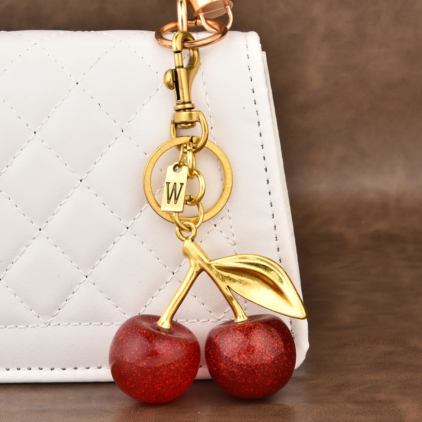 26 Letters Cherry Keychain Under 5 ! Yrmaups Bag Charm Keychain Pendant ...