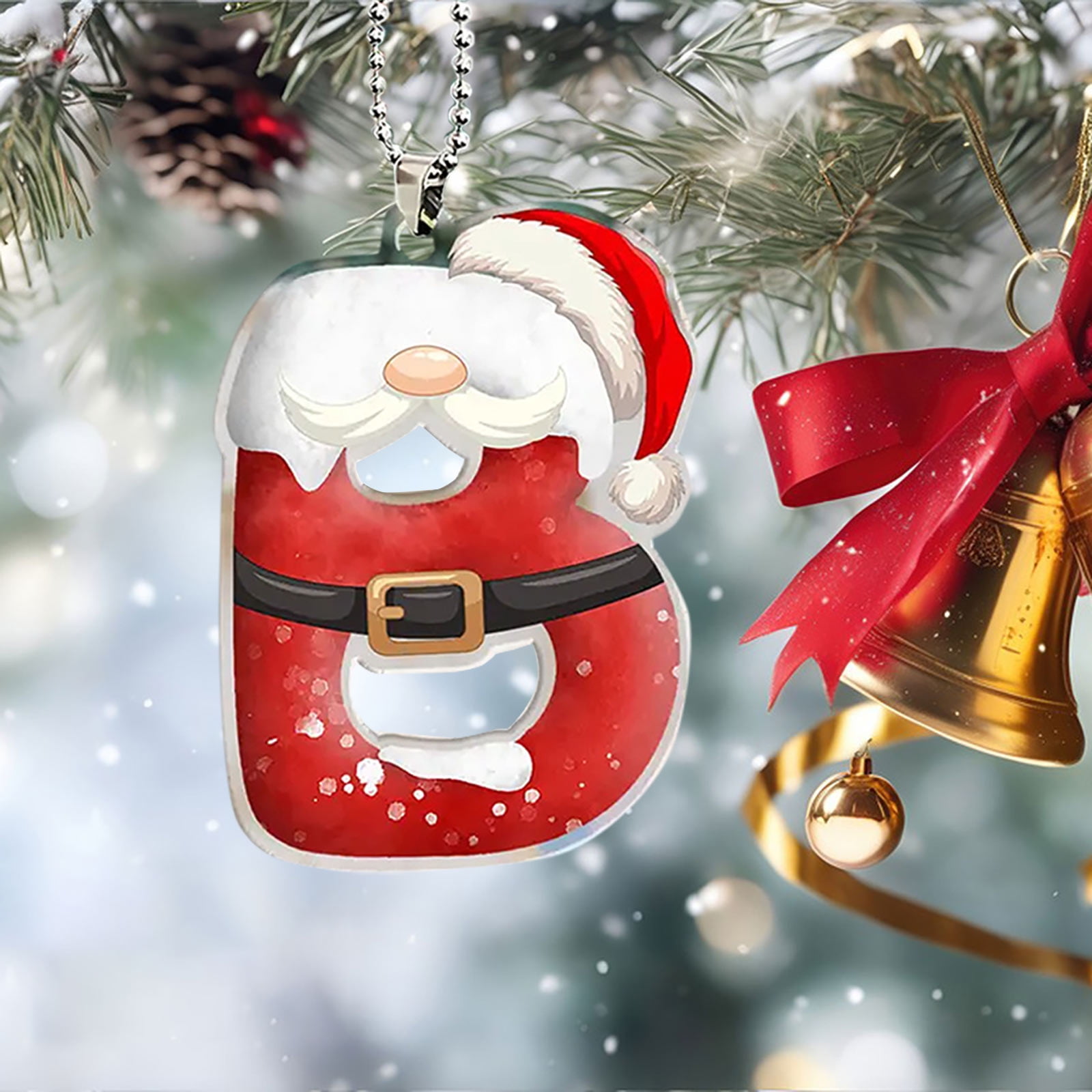 26 Letters Christmas Tree Decoration Pendant,2024 Alphabet Christmas ...