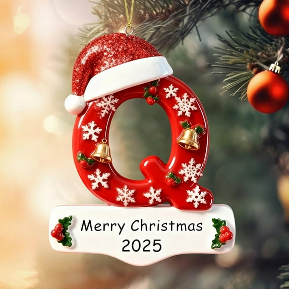 26 Letters Christmas Tree Decoration Pendant Christmas Tree Ornaments ...