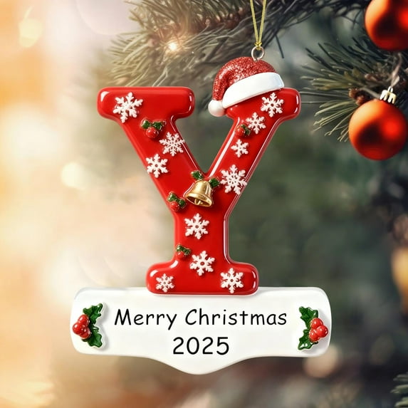 26 Letters Christmas Tree Decoration Pendant Christmas Tree Ornaments ...