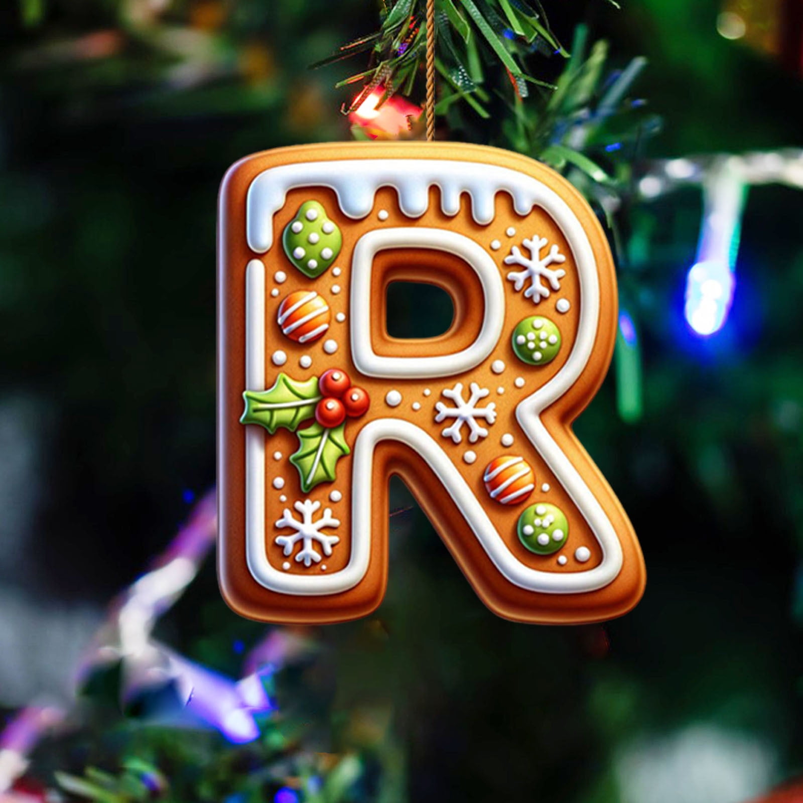 26 Letters Christmas Tree Decoration Pendant Ornaments for Personalized ...