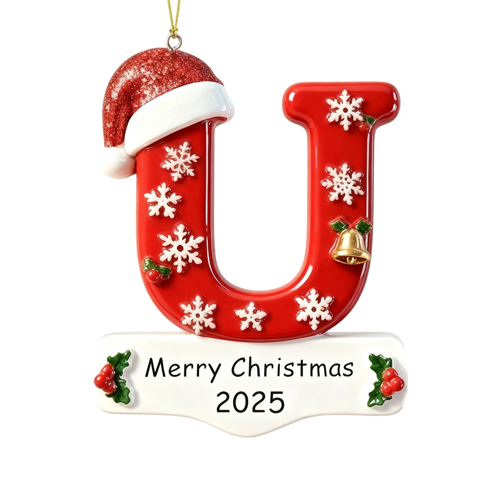 26 Letters Christmas Tree Decorations - DIY Friendly Acrylic Ornaments ...