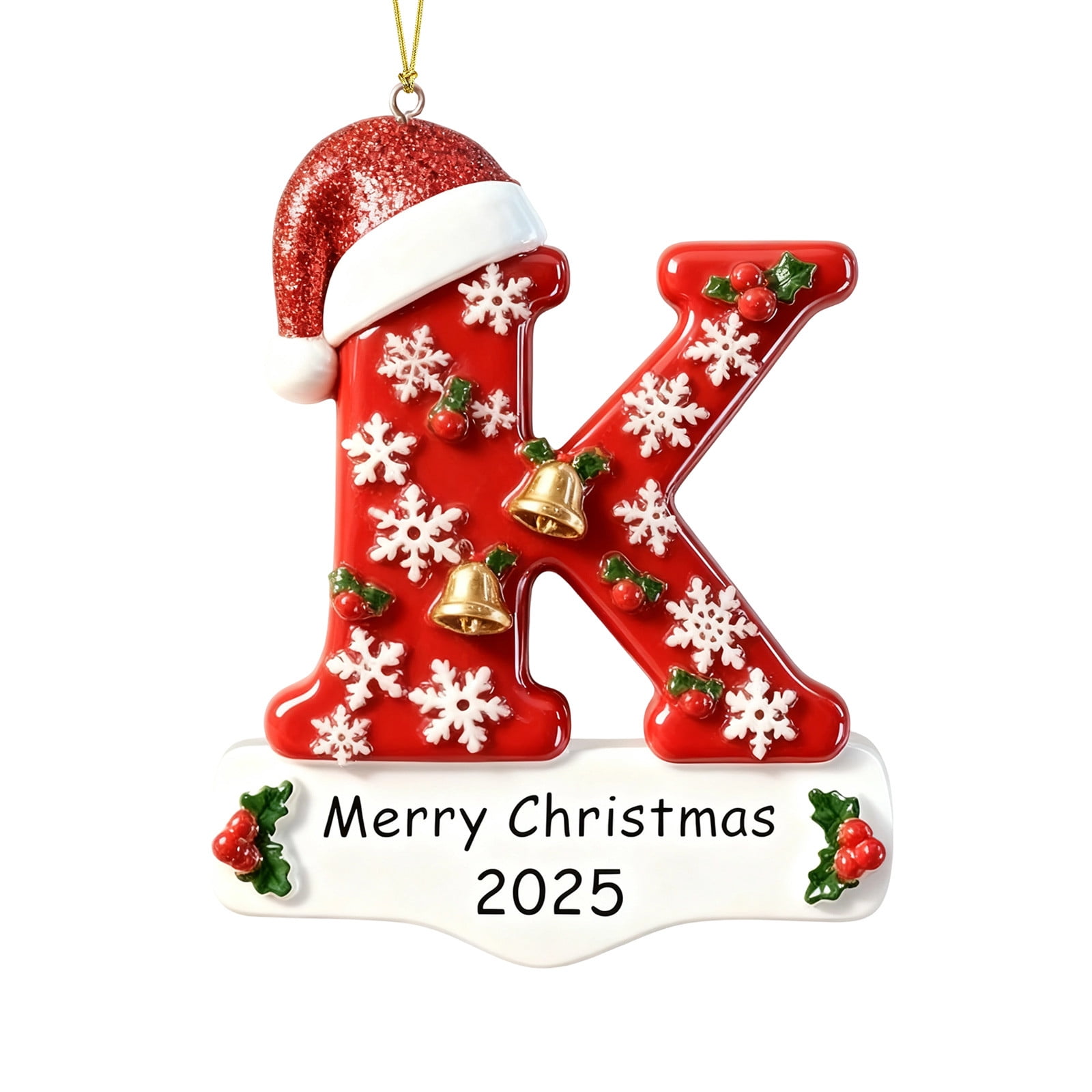 26 Letters Christmas Tree Decorations - DIY Friendly Acrylic Ornaments ...