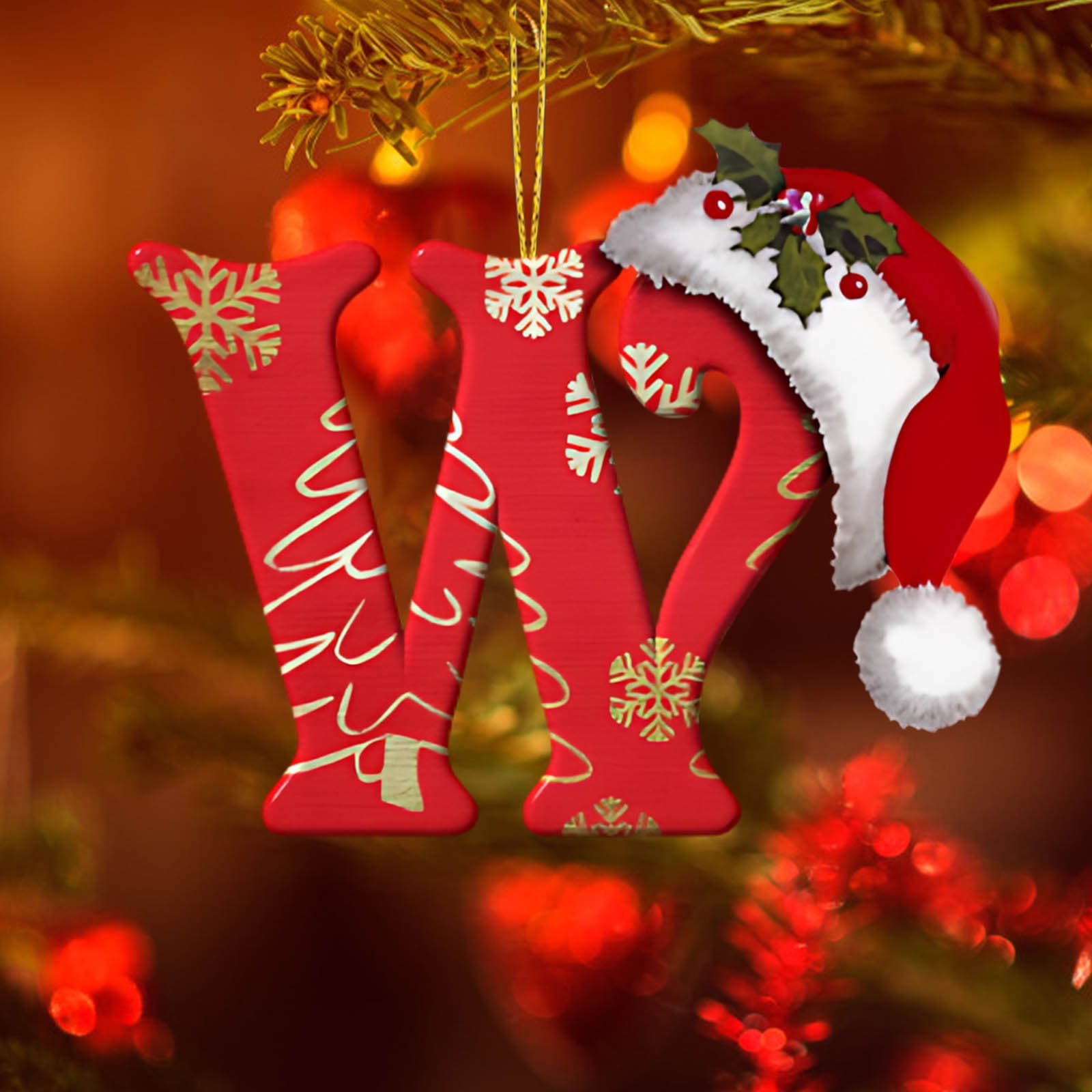 26 Letters Christmas Tree Decorations Pendant, Christmas Letters ...