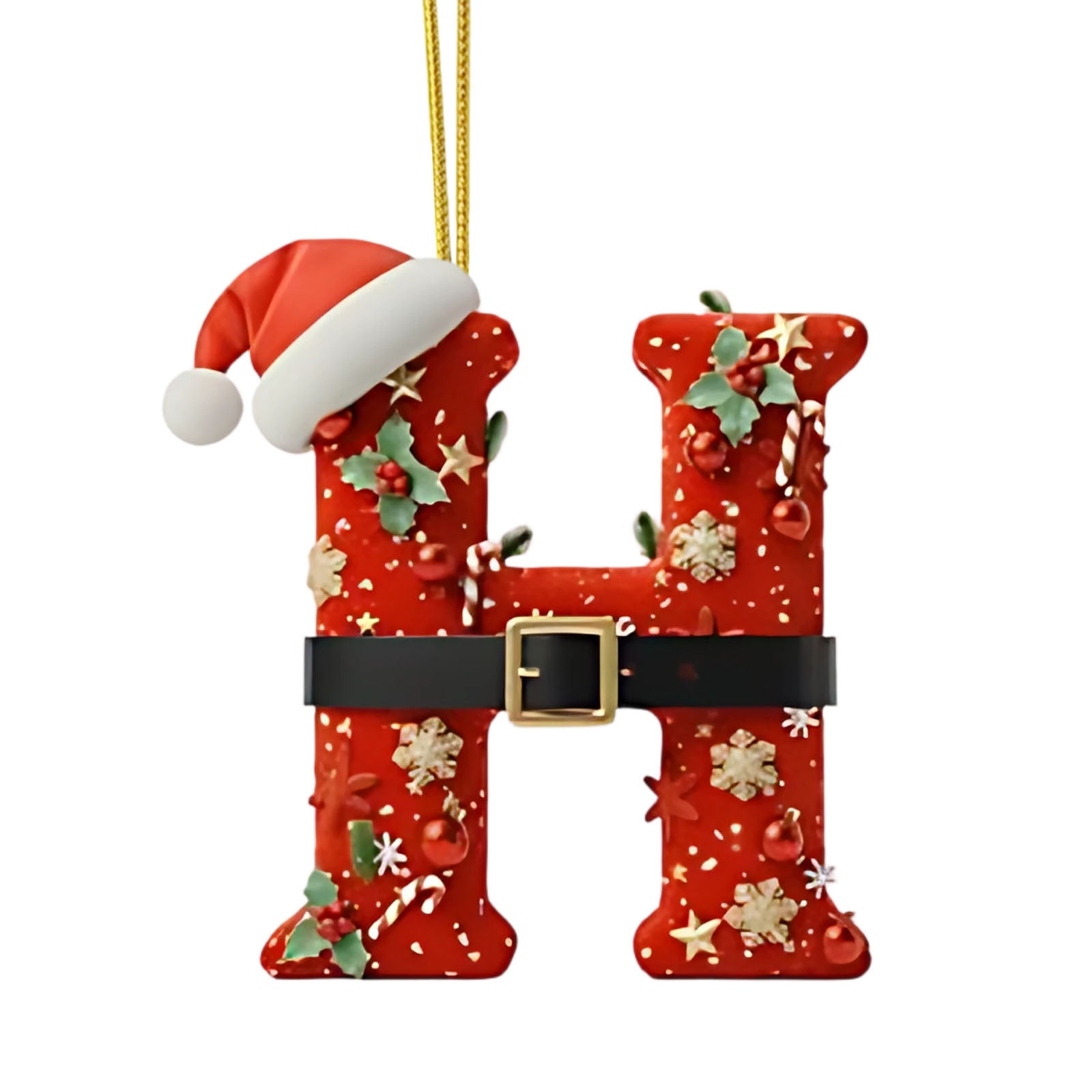 26 Letters Christmas Tree Ornaments, Cute Christmas Tree Letter ...