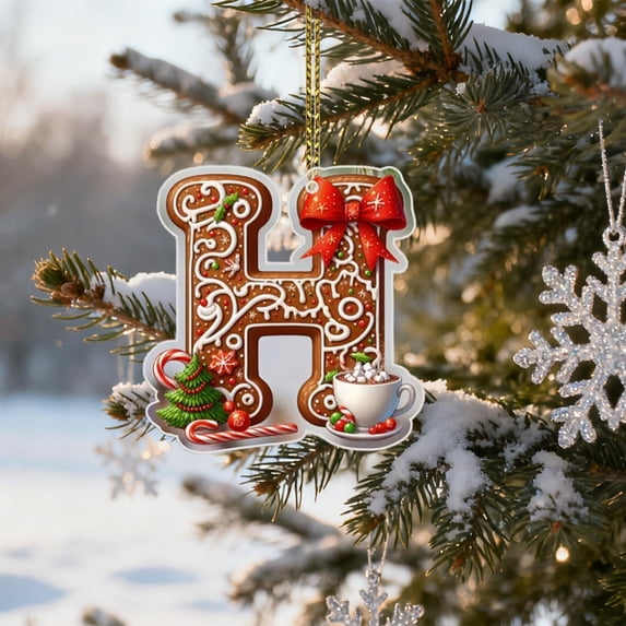 26 Letters Christmas Tree Ornaments – Personalized DIY Pendant, Xmas ...
