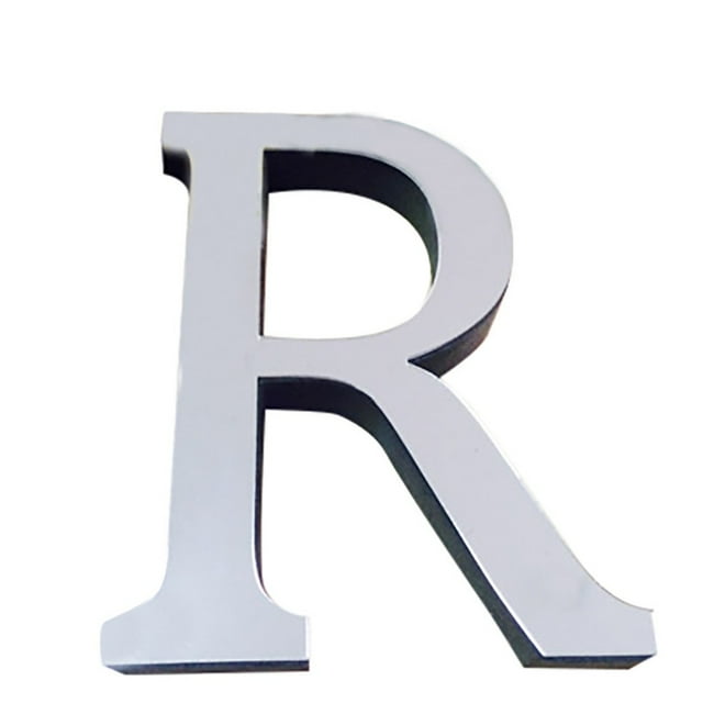 26 Letters DIY 3D Mirror Acrylic Wall Sticker Decals Home Decor Wall ...