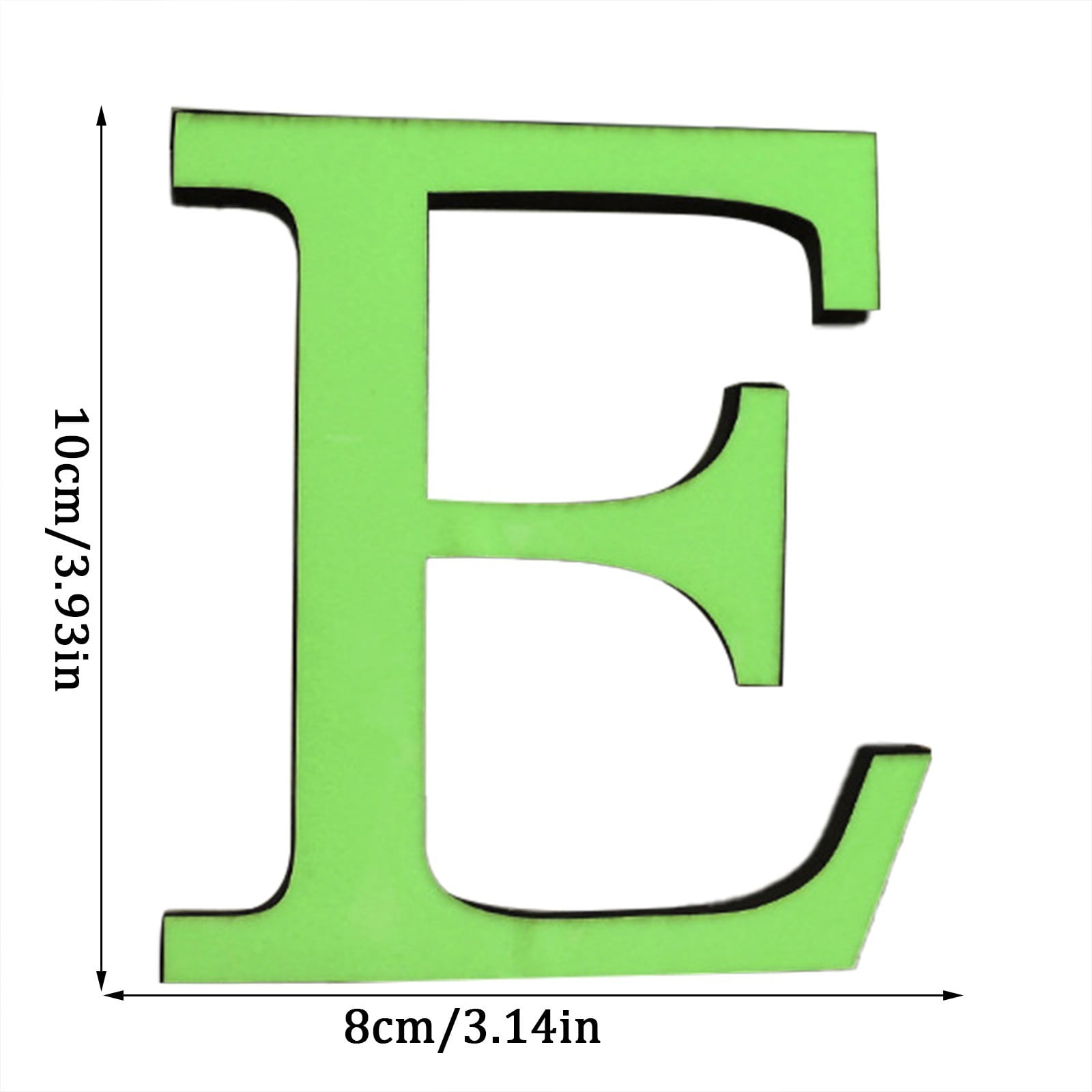 26 Letters DIY 3D Mirror Acrylic Wall Sticker, Fluorescent Home Decor ...