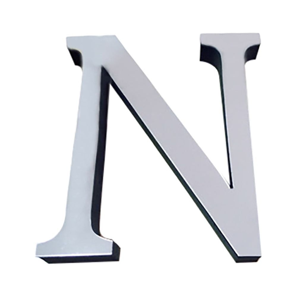 26 Letters Diy 3D Mirror Acrylic Wall Sticker Decals Home Decor Wall ...