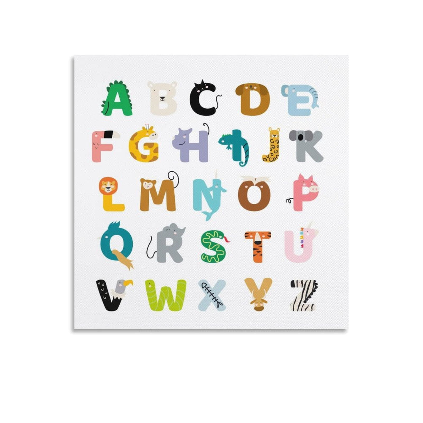 26 Letters Learning Poster (10) Posters Art Print Wall Photo Paint ...
