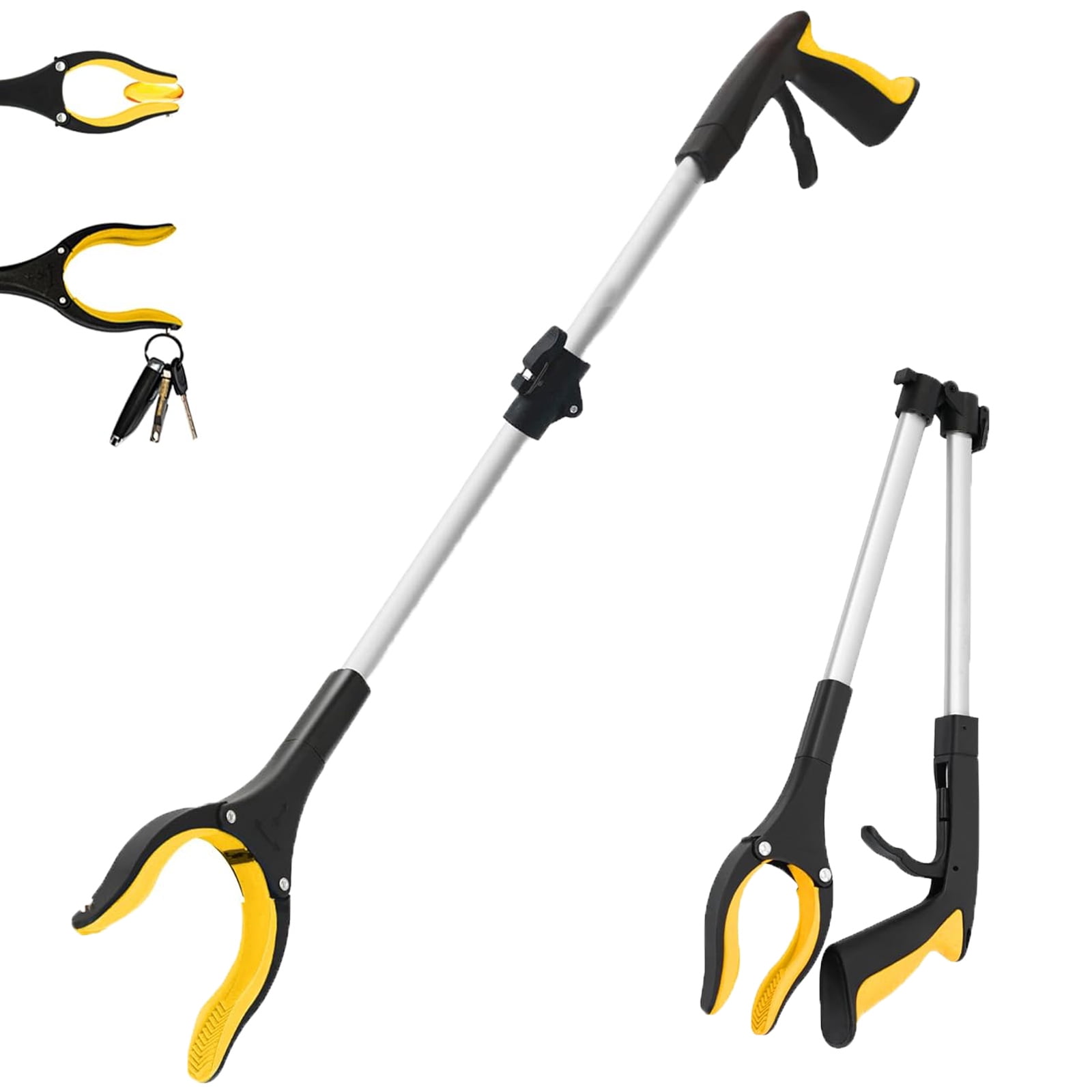 26" Litter Pickers Grabber Stick, Helping Hand Grabber for Adults ...