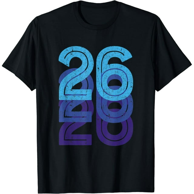 26 Lucky Number 26th Year Birthday Age Sports Team T-Shirt - Walmart.com