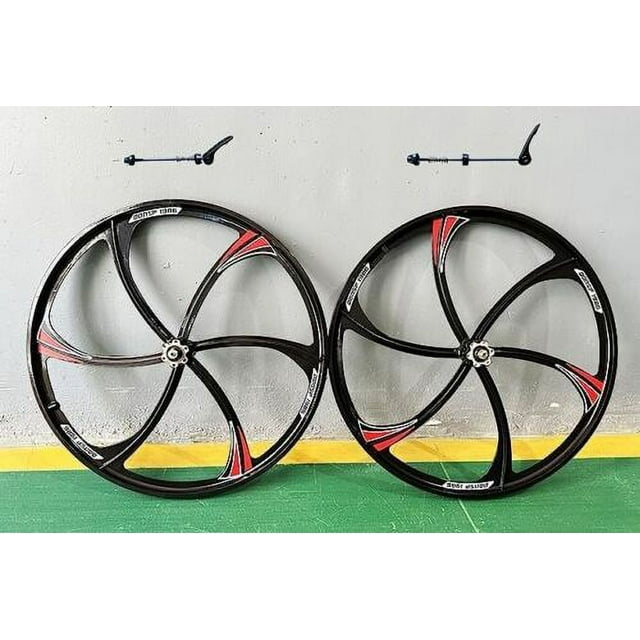 "26"" Bicycle Mag Wheel Set, Rotary Flywheel 7/8/9s, Quick Release ...