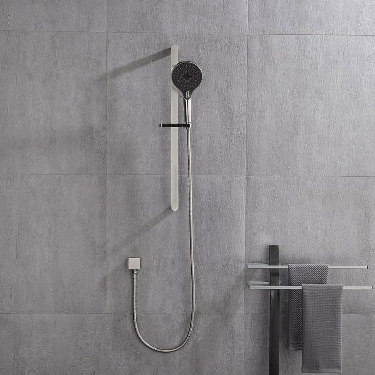 26" Matte Black Handheld Shower Kit - Adjustable Slide Bar with 59 ...