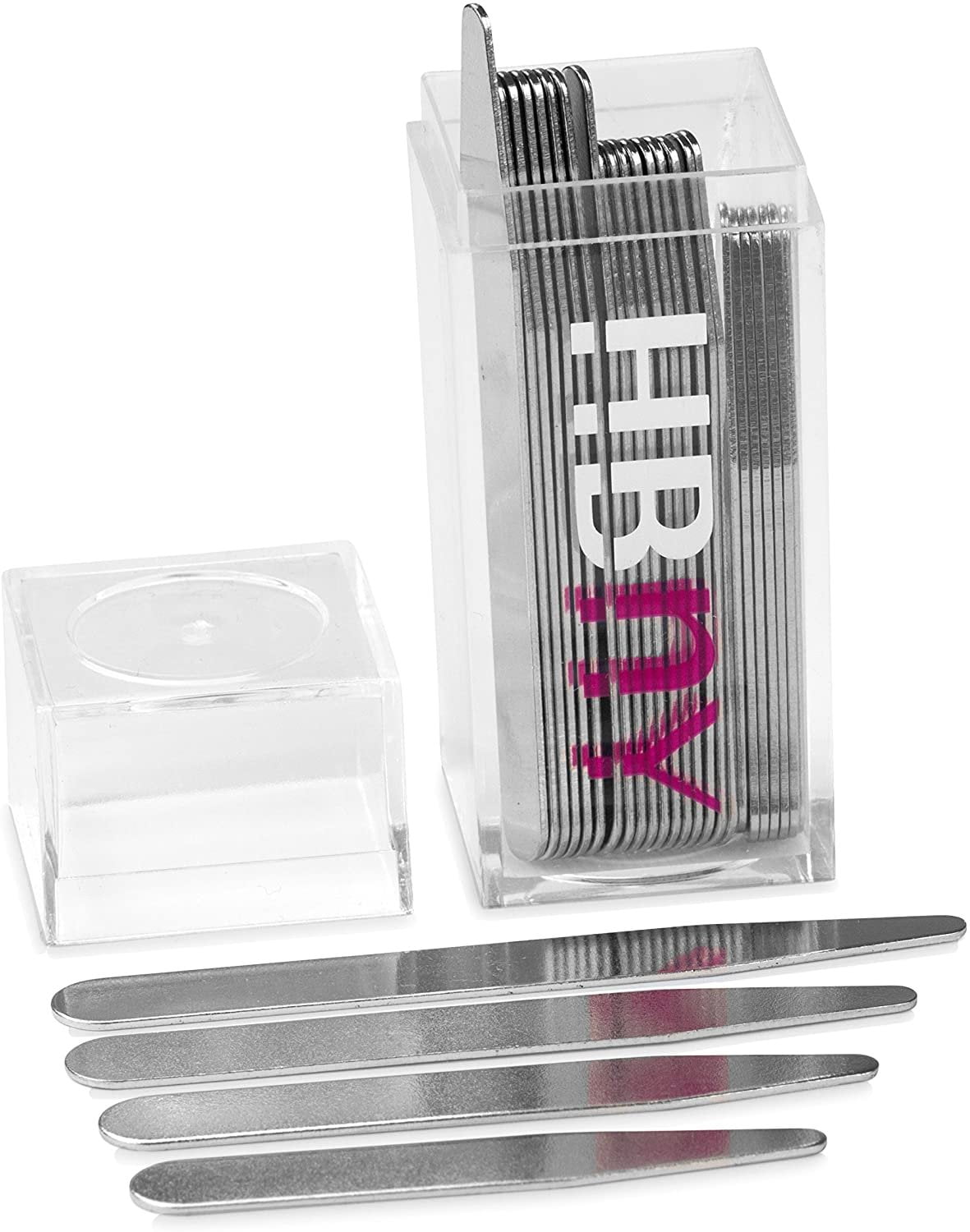 HBNY 26-Piece Premium Stainless Steel Collar Stays in 4 Sizes for Men's ...