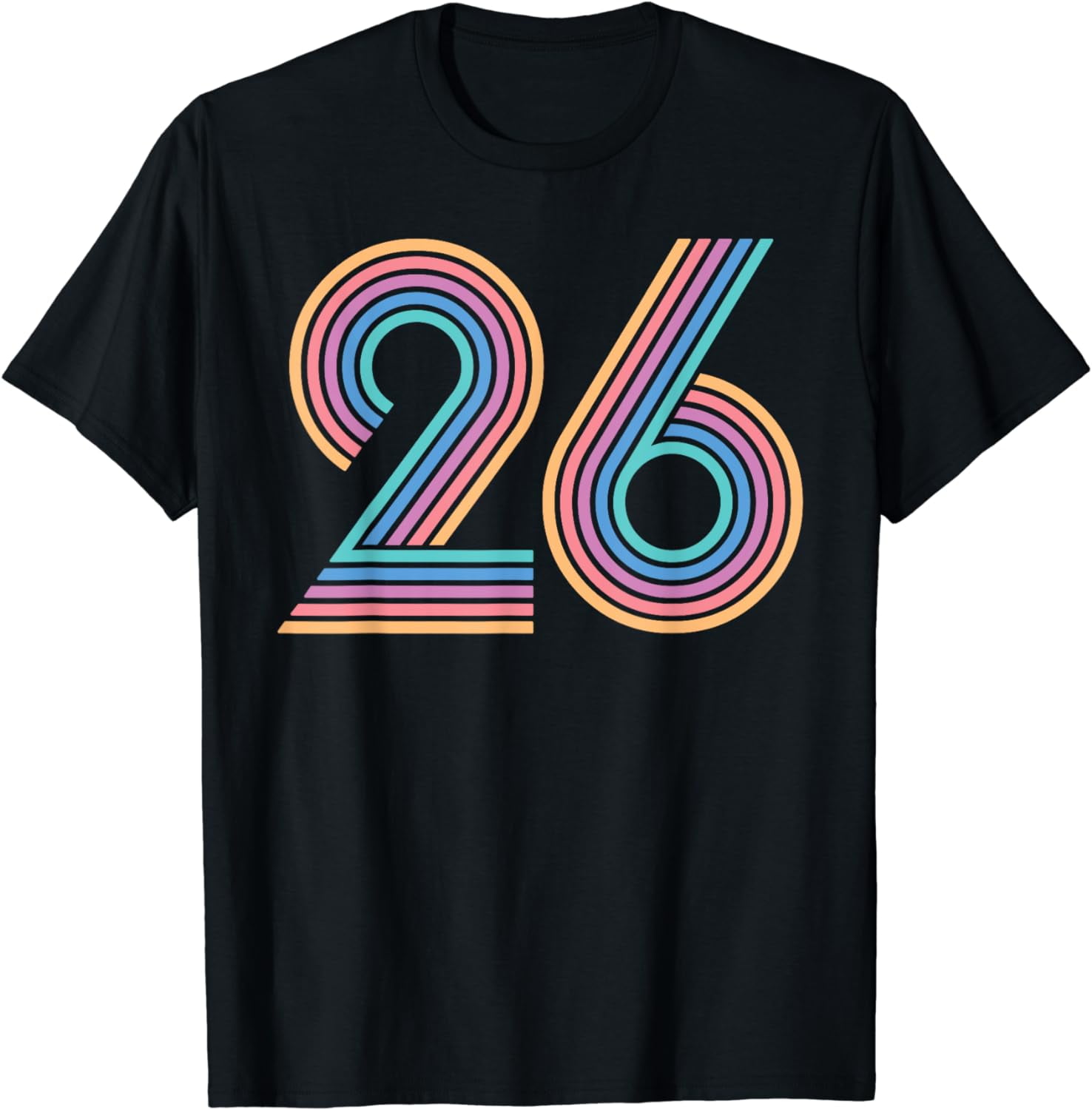 26, Number Twenty-Six Anniversary Men & Women 26th Birthday T-Shirt ...