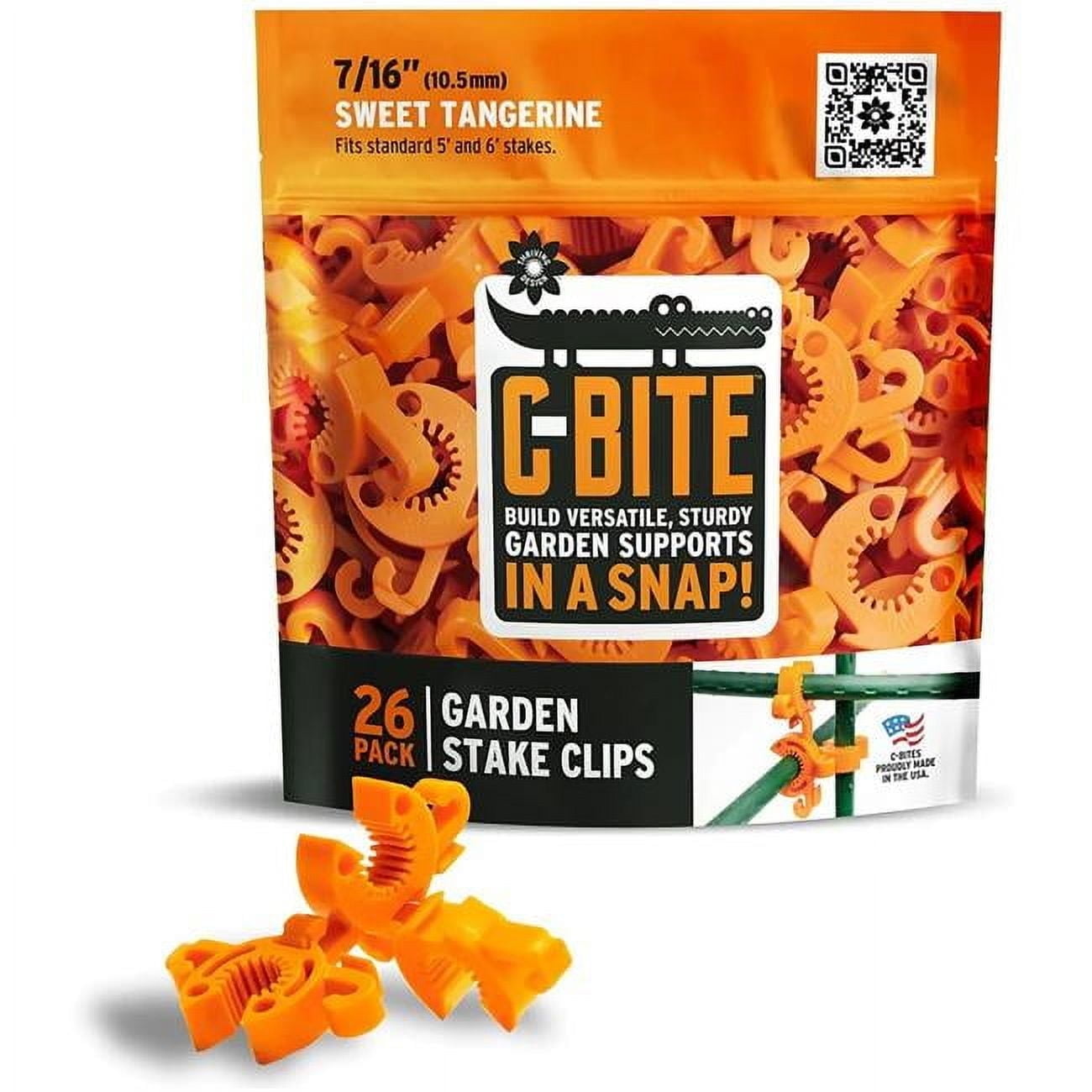 C-Bite Plant Support Clips - Tomato Cage Connectors for Trellis, Stake ...