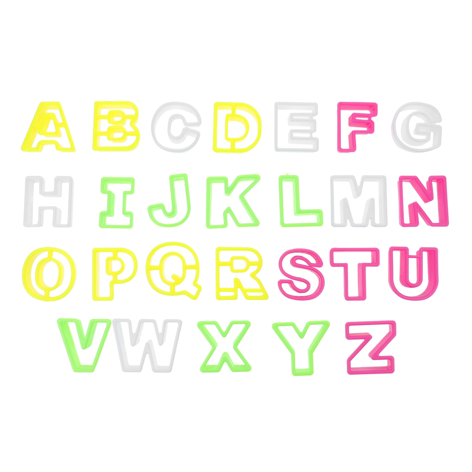 26 PCS Para Alphabet DIY Cake Tool Letter Shaped Cookie Cutter ...