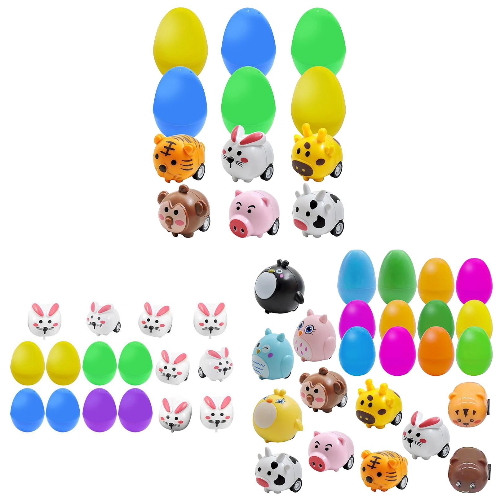 26 Pack Easter Eggs with Bunny Pull Back Cars,Easter Theme Cartoon ...
