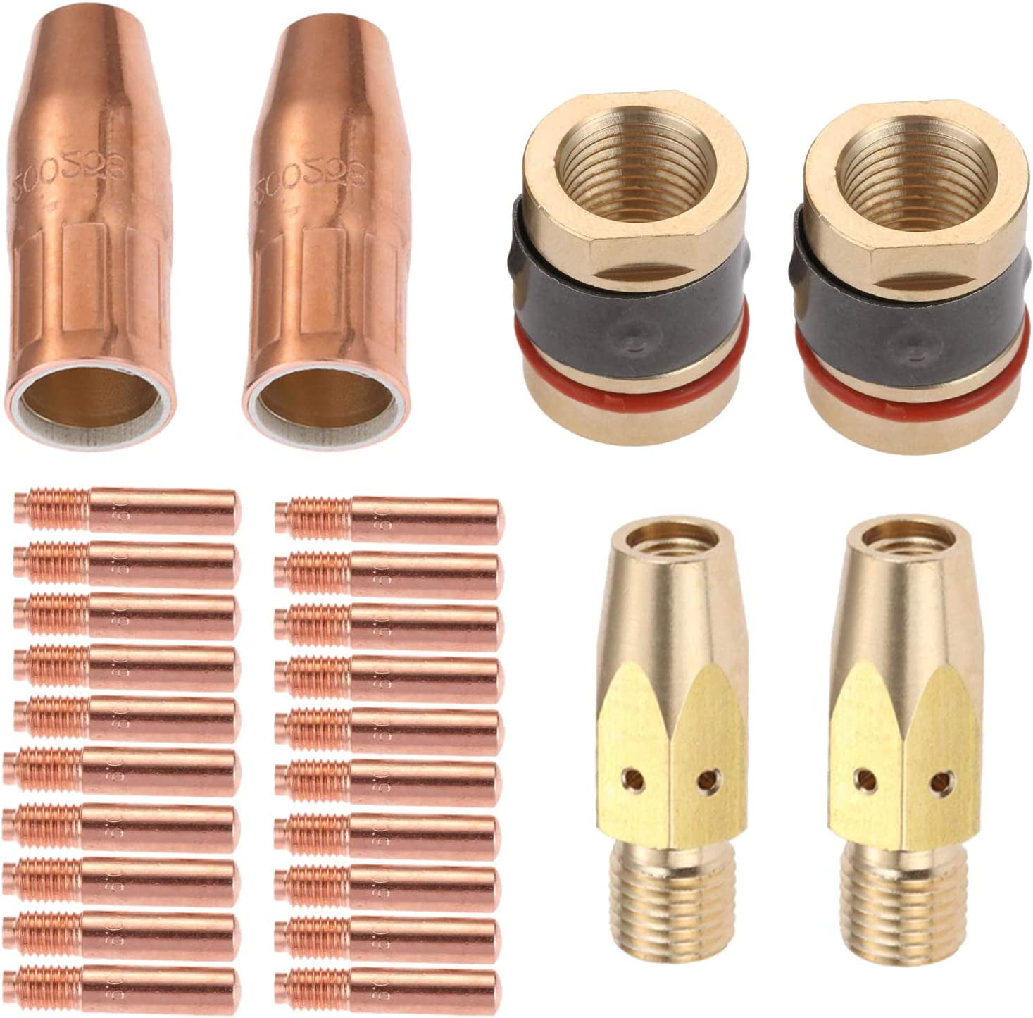 26 Pack MIG Welding Gun Accessory .035" Kit Fit for Miller M25 M40 Hobart H Gun (Include Welding ...