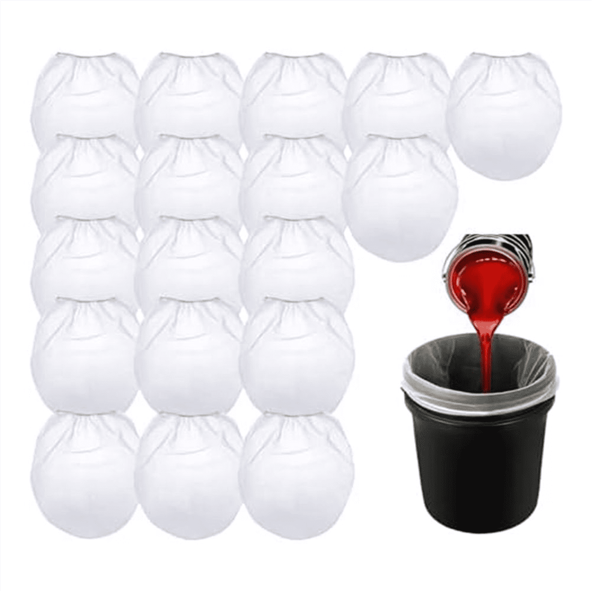 26 Pack Paint Filter Bags 5 Gallon Flex Top Paint Filter Bags ...