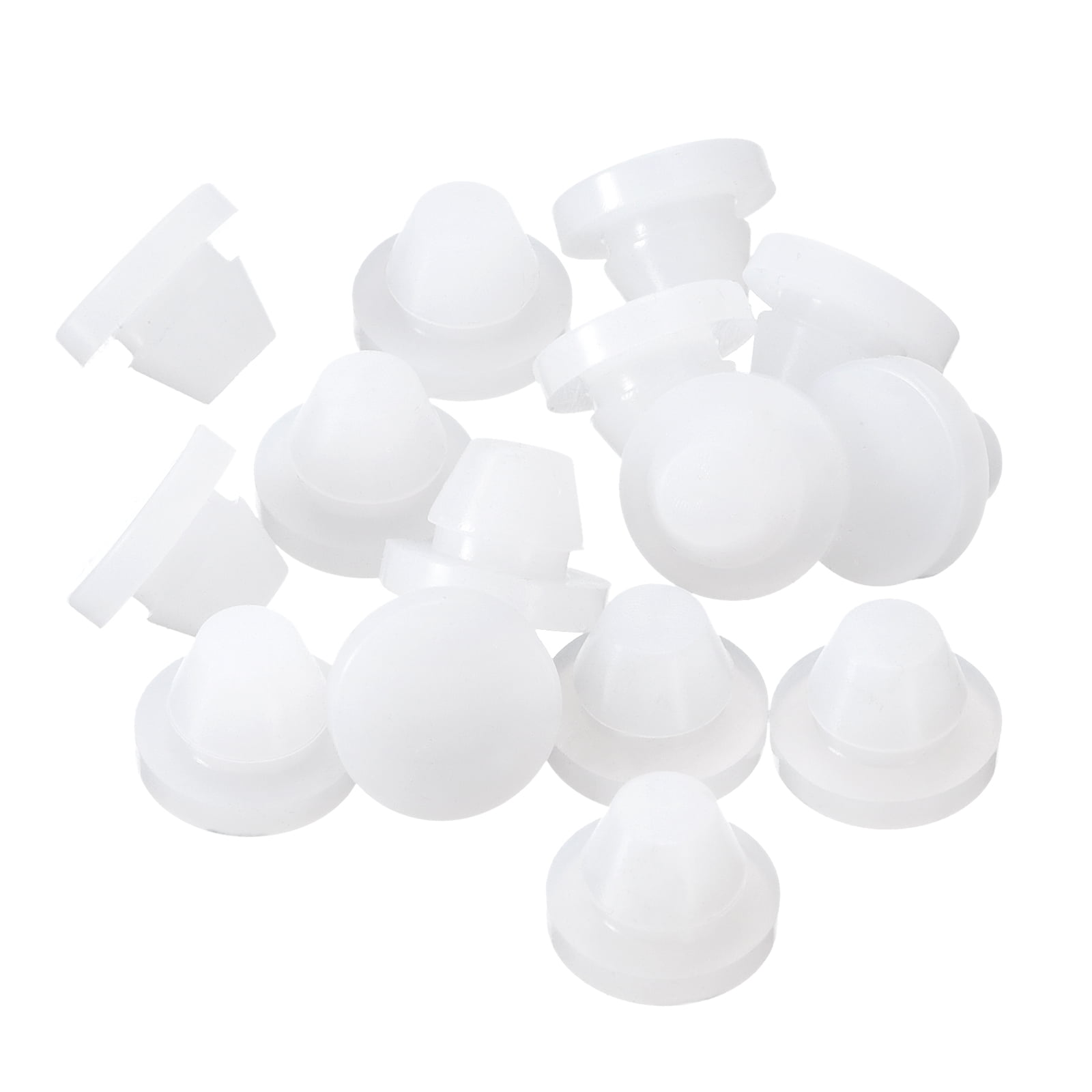 26 Pack Silicone Hole Plug, Gray Rubber Round Hole Plugs Fit for Bottle ...