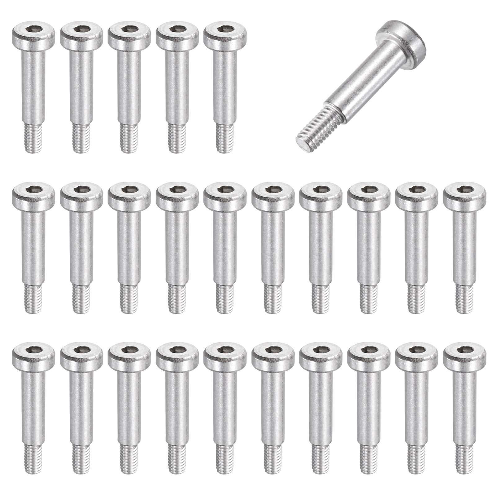 26 Pcs 304 Stainless Steel Shoulder Bolt 5mm Shoulder Dia 18mm Shoulder ...