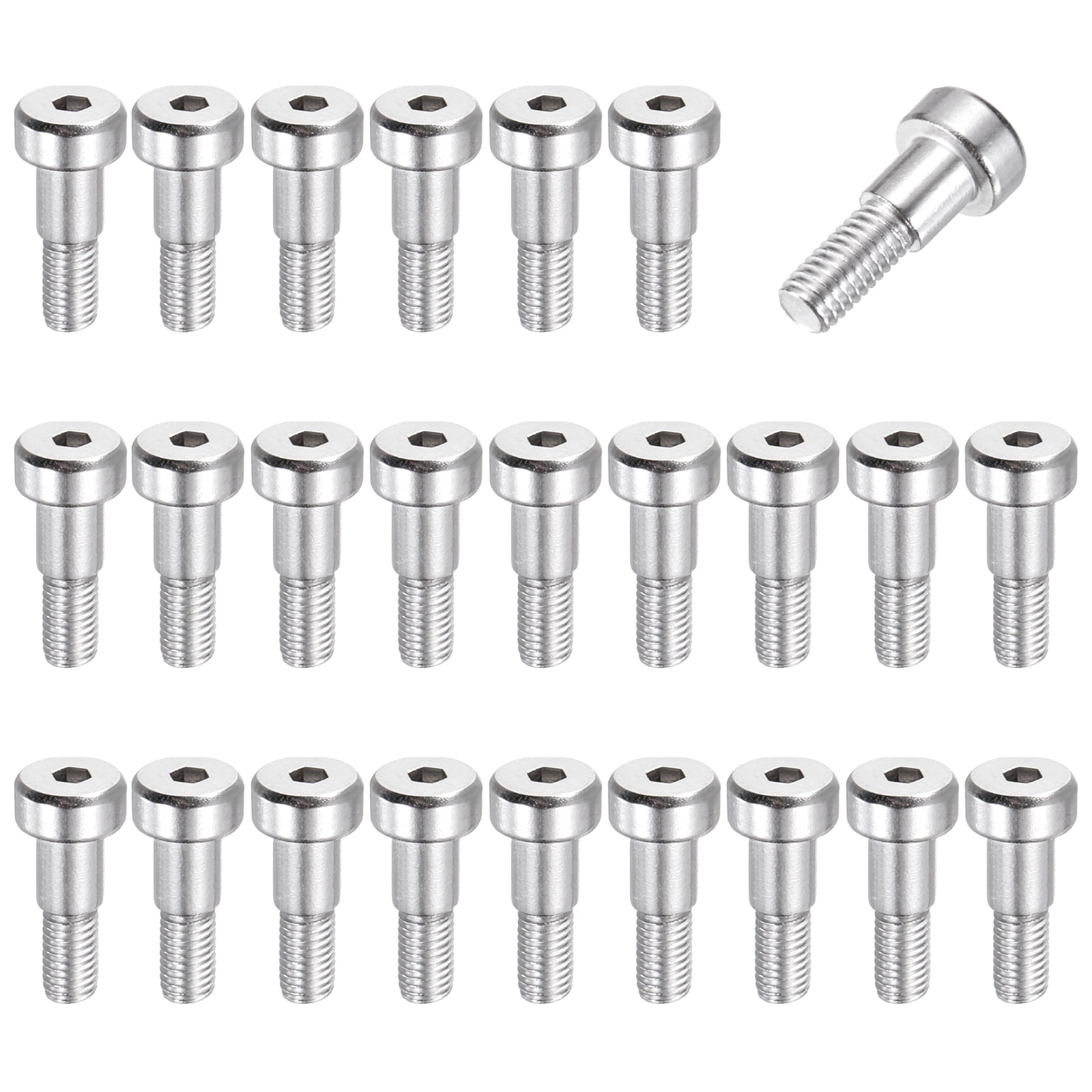 26 Pcs 304 Stainless Steel Shoulder Bolt 6mm Shoulder Dia 6mm Shoulder ...