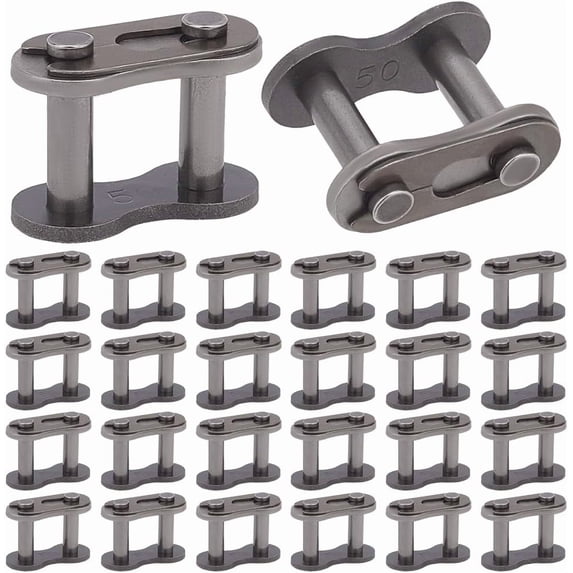 26 Pcs #50 Roller Chain Connecting Links Chain Master Connector Link ...