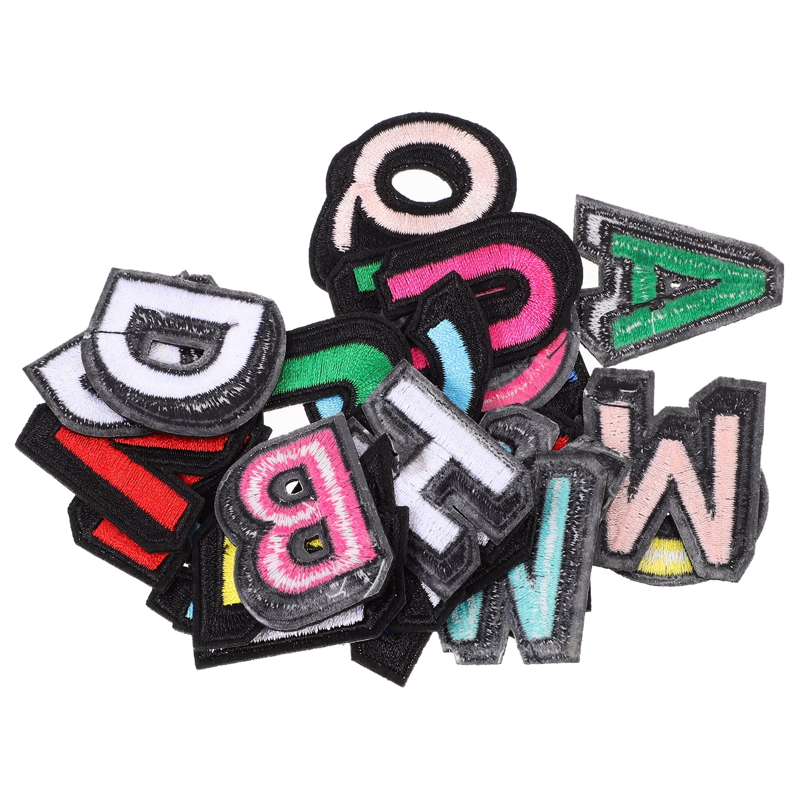 26 Pcs Alphabet Letter Patches for Clothes Multipurpose Polyester ...