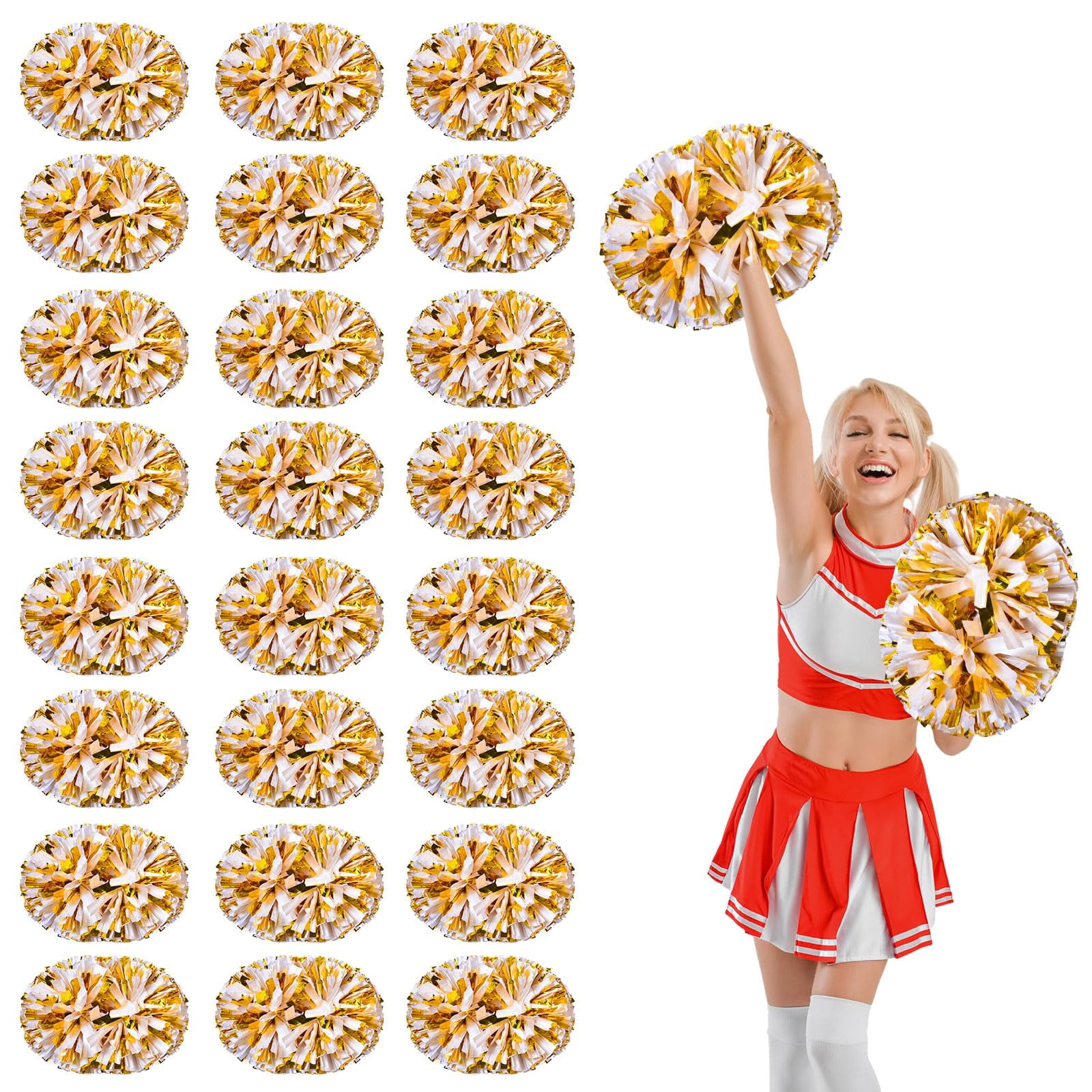 26 Pcs Cheerleading Poms-pom Poms Cheerleading With Handle Style Cheer ...