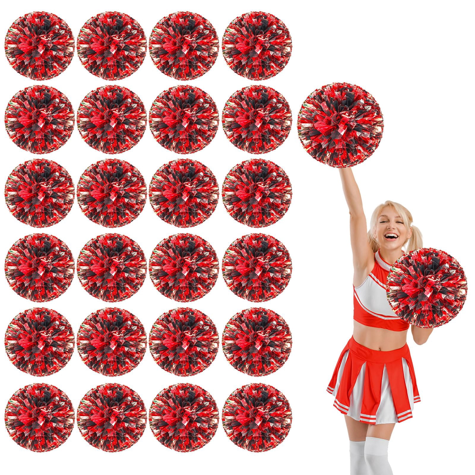 26 Pcs Cheerleading Poms-pom Poms Cheerleading With Straight Handle ...