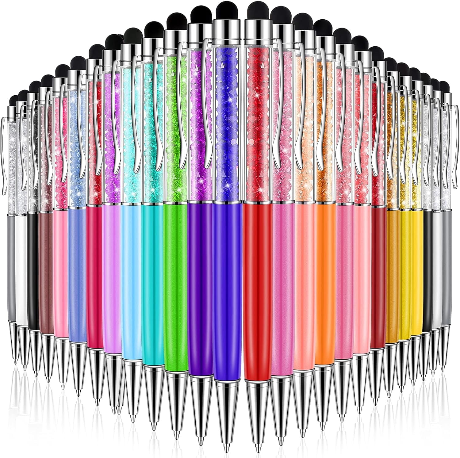 26 Pcs Crystal Stylus Ballpoint Pens for Capacitive Stylus 2-in-1 ...