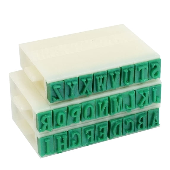 26 Pcs Green Rubber Head English Letters Alphabet Stamps - Walmart.com