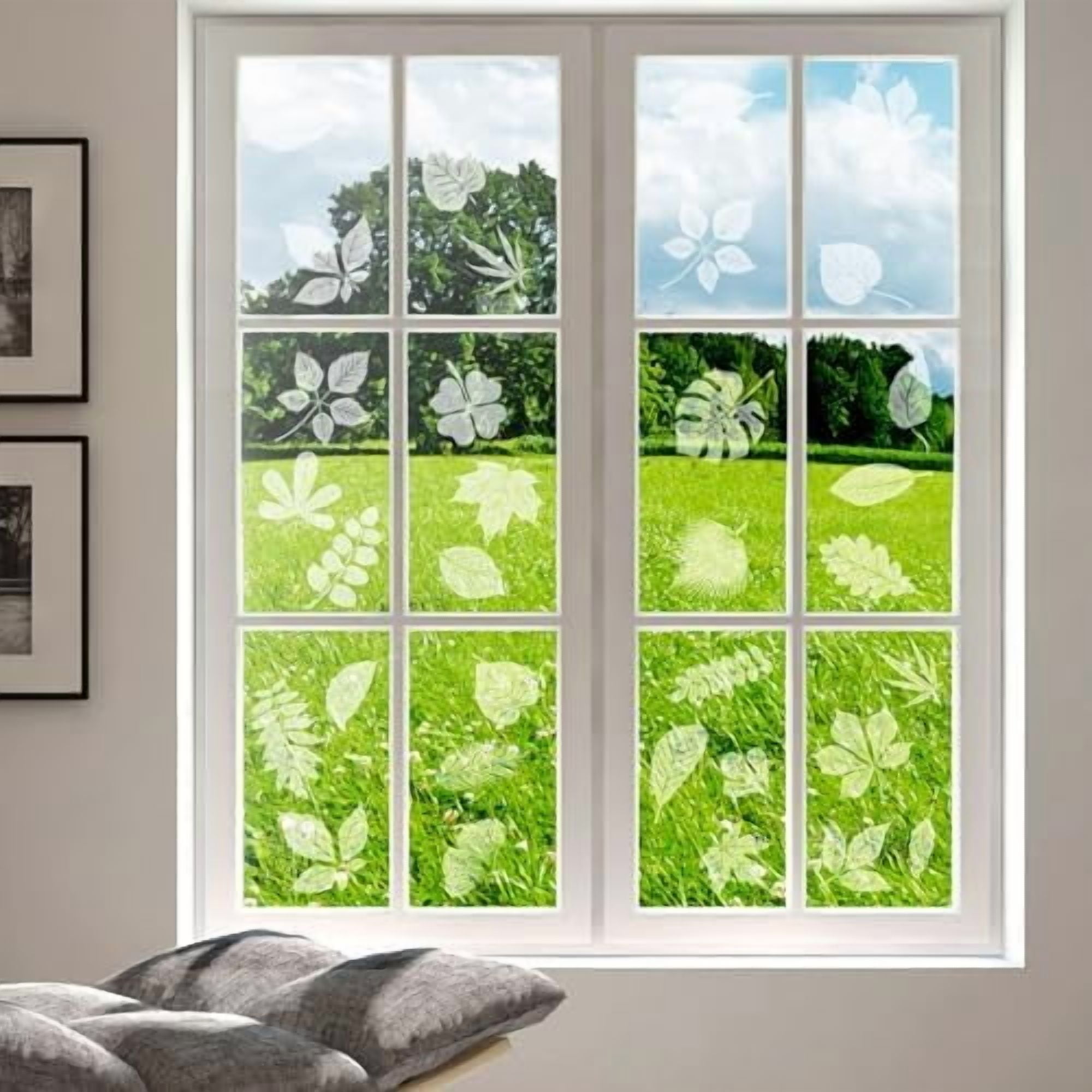 26 Pcs Leaf Window Decals, Anti-Collision Window Stickers for Birds ...