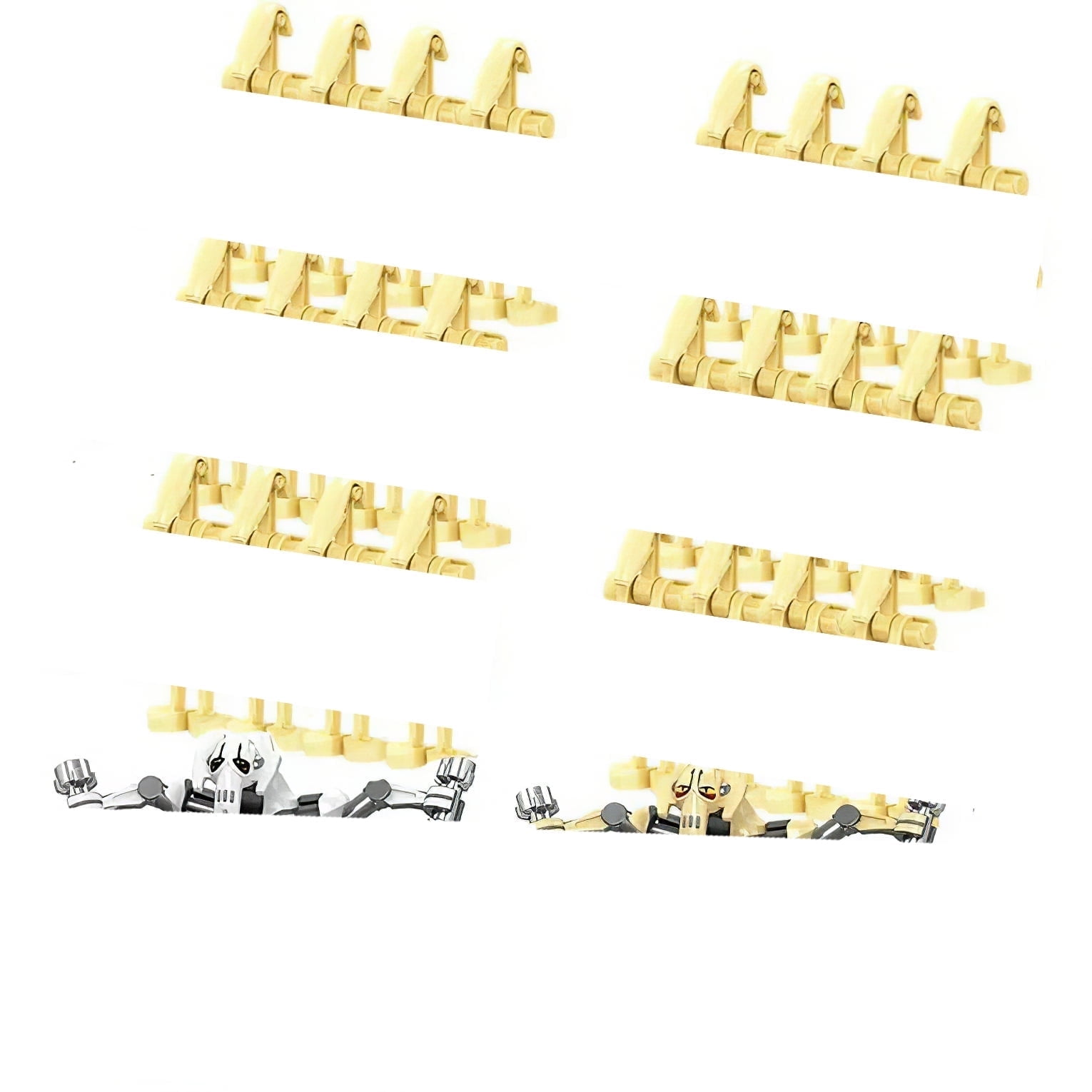 26 Pcs Pieces Minifigures Set, Pack Battle Droids with Weapons Set ...