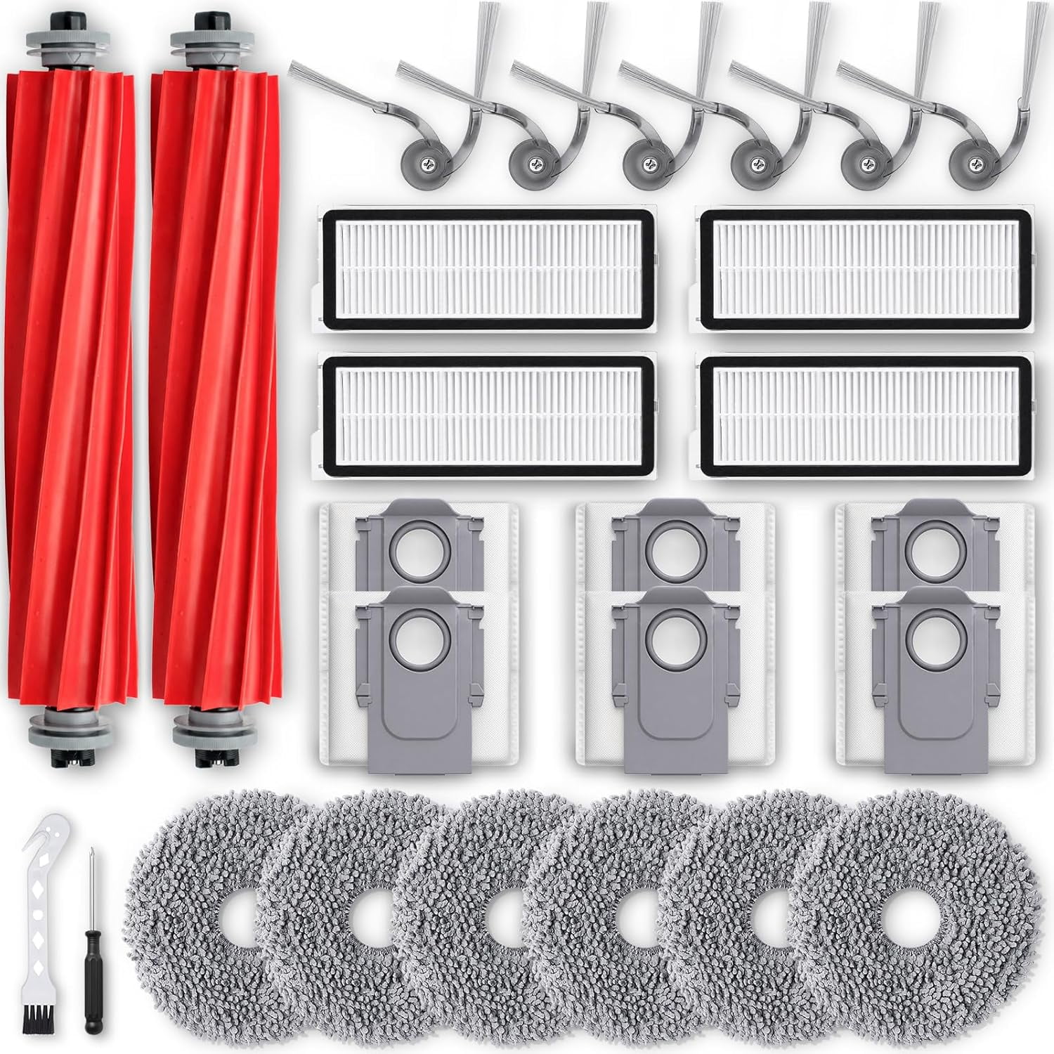 26 Pcs Replacement Parts Kit for Roborock QV 35A Robot Vacuum ...