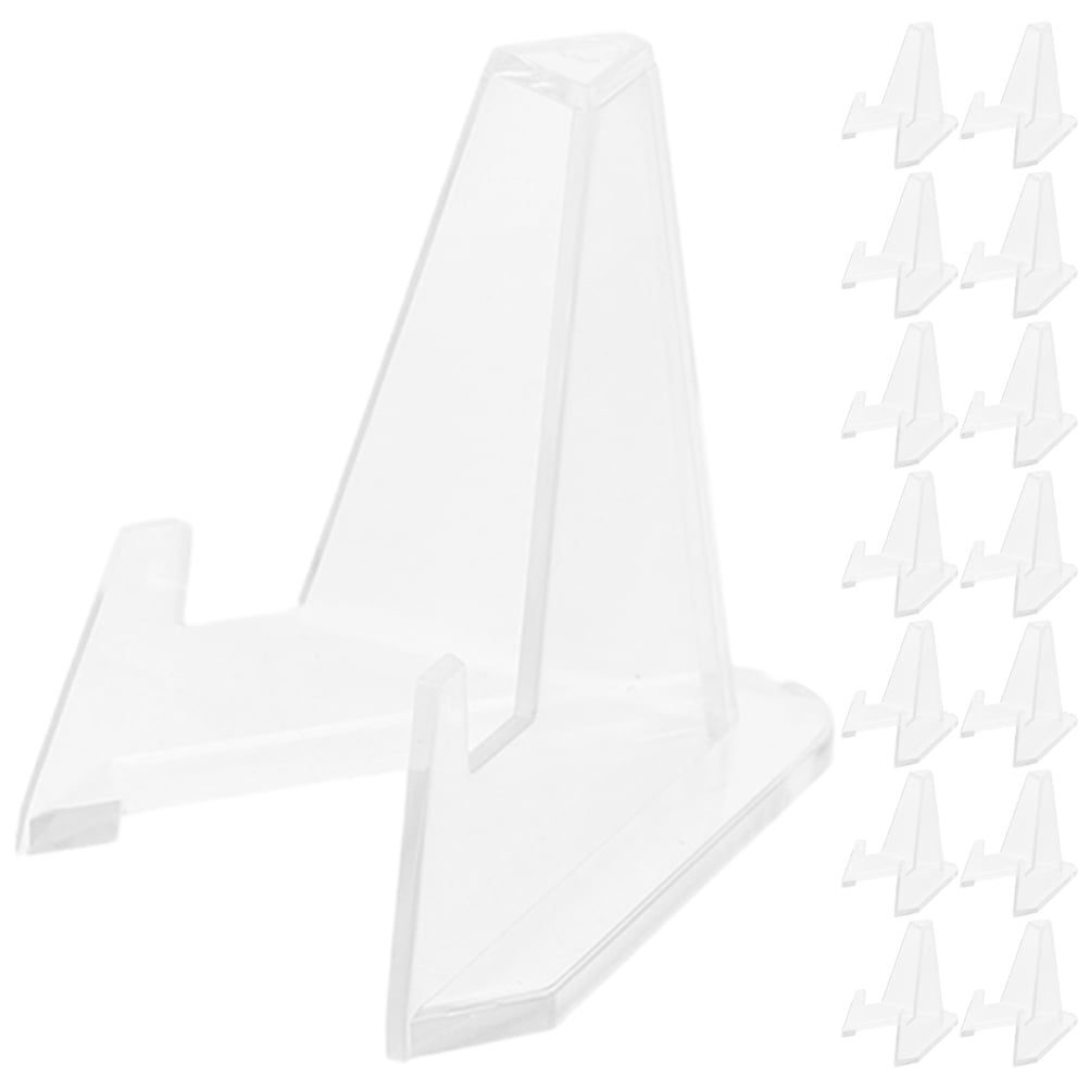 26 Pcs Transparent Acrylic Art Display Rack Easel Stand for Tabletop ...